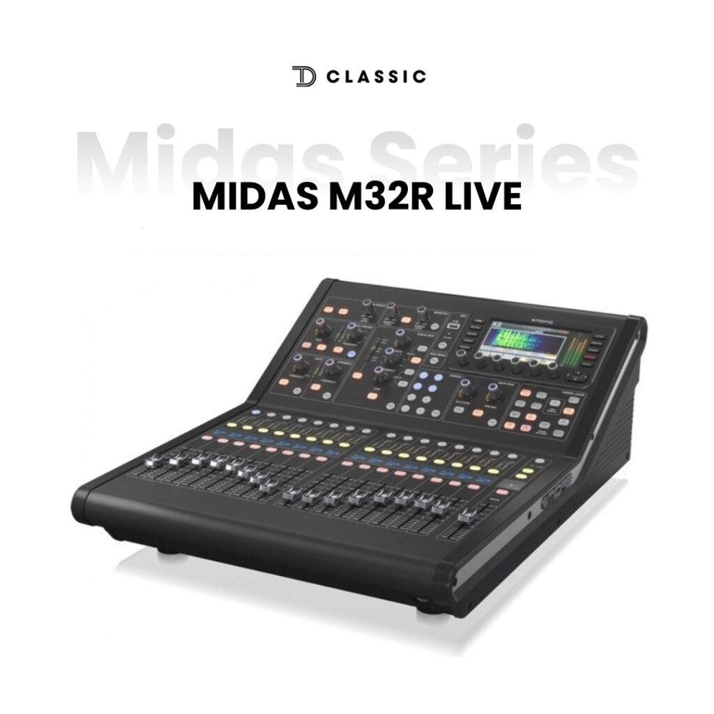 Bàn Mixer Midas M32R Live (Mixer Digital, 40 Kênh, 25 Bus) - TD Classic